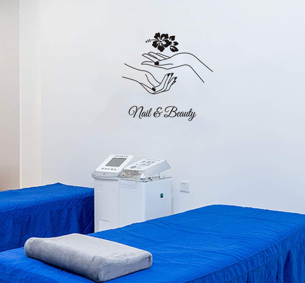 Nails Git Wall Decal Removable Wall Vinyl Sticker Background Decor