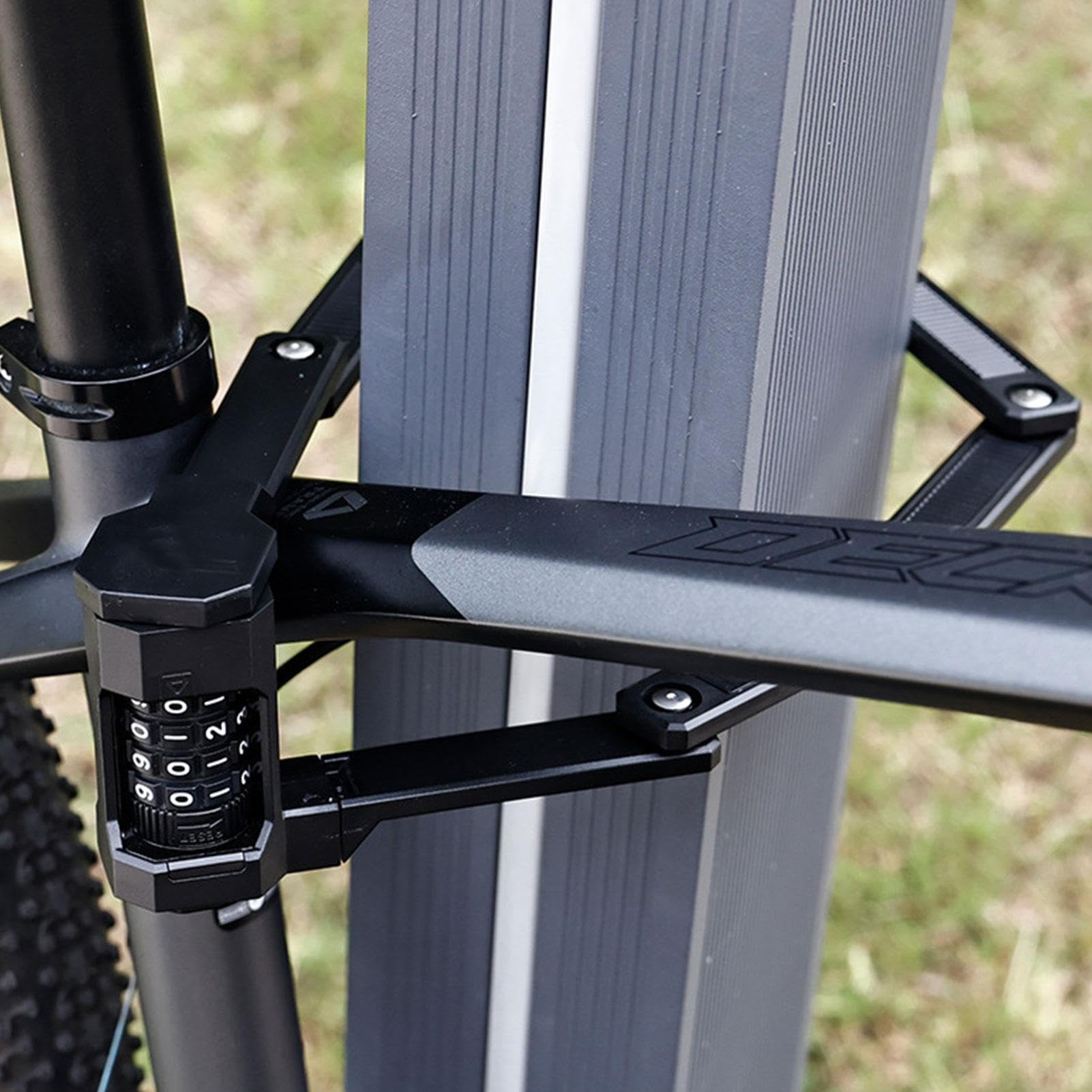 Lock, Steel Combination Chain Locks, Foldable Heavy Duty Security Combination Lock with a Tight Junction, Compact Chain Lock for Scooter, Road, Mountain and Electric Bicycle