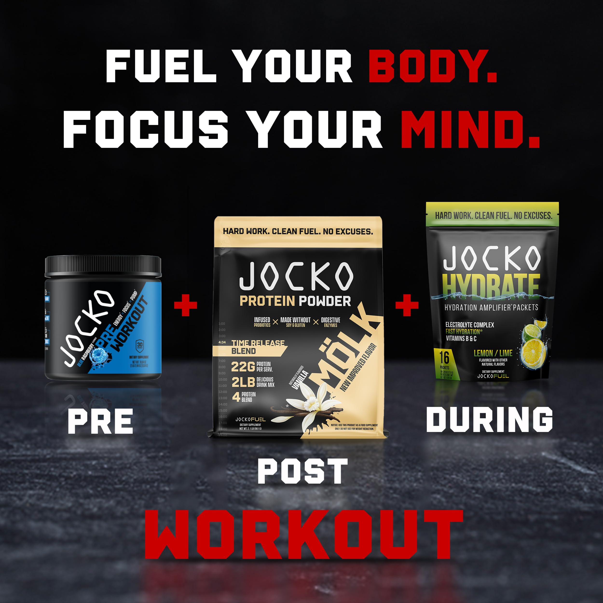 Jocko Mölk Whey Protein Powder - Keto, Probiotics, Grass Fed, Digestive Enzymes, Amino Acids, Sugar Free Monk Fruit Blend - Supports Muscle Recovery & Growth (2 LB, Vanilla)