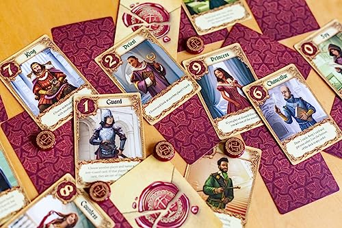 Love Letter Card Game - Renaissance Strategy Deduction Game for Ages 10+, 2-6 Players, 20 Min Playtime by Z-Man Games