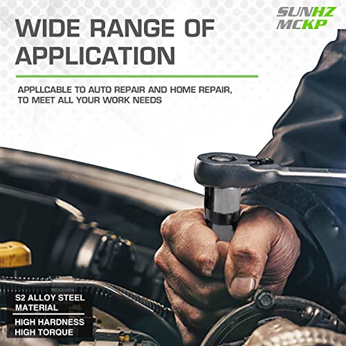 SUNHZMCKP 60-Piece Master Torx Bit Socket and External Torx Socket Set, S2 Alloy steel,E4-E24, T6-T70,TT6-TT70,TP8-TP60,The best auto repair tool