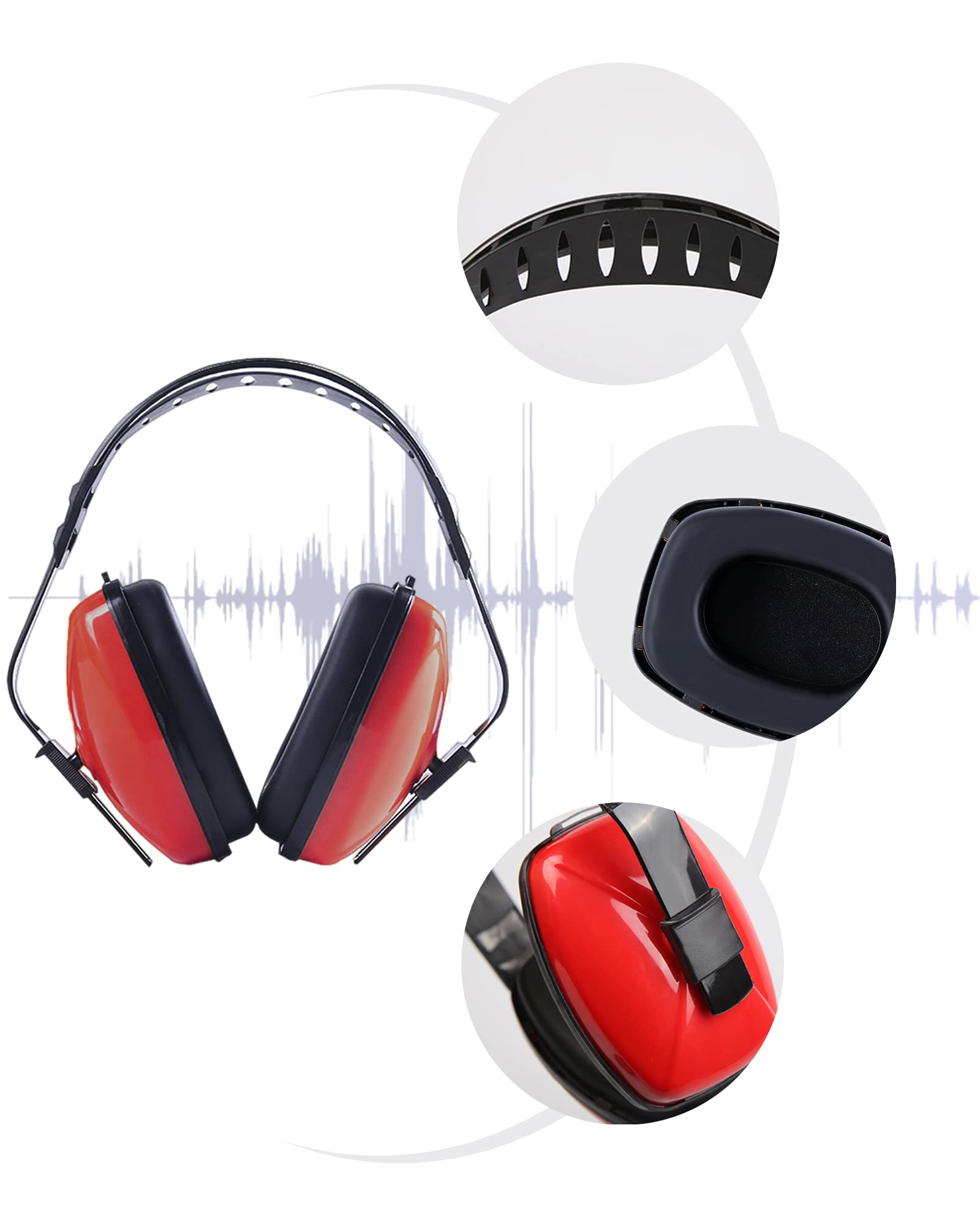 moroinriz Shooting Ear Protection Earmuffs | Hearing Ear Protection Noise Cancelling Sound-proof Headphones | Ear Muffs for Noise Reduction, Work, One Size