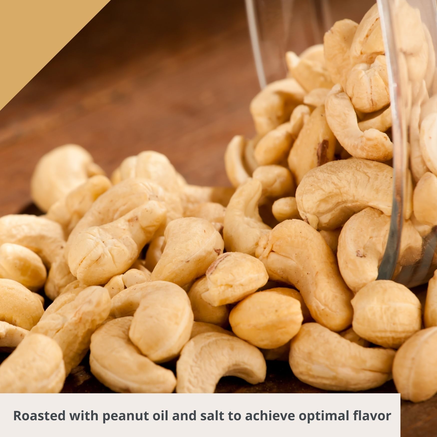Kirkland Signatureâ„¢ Whole Cashews 2.5 lb. Jars, Fancy Grade Mother's Day Gift, 2.5 Pound (Pack of 2)