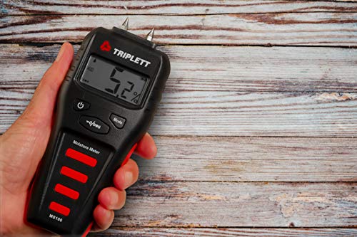Triplett MS100 Pin Moisture Meter for Wood and Building Materials with Audible Indicator