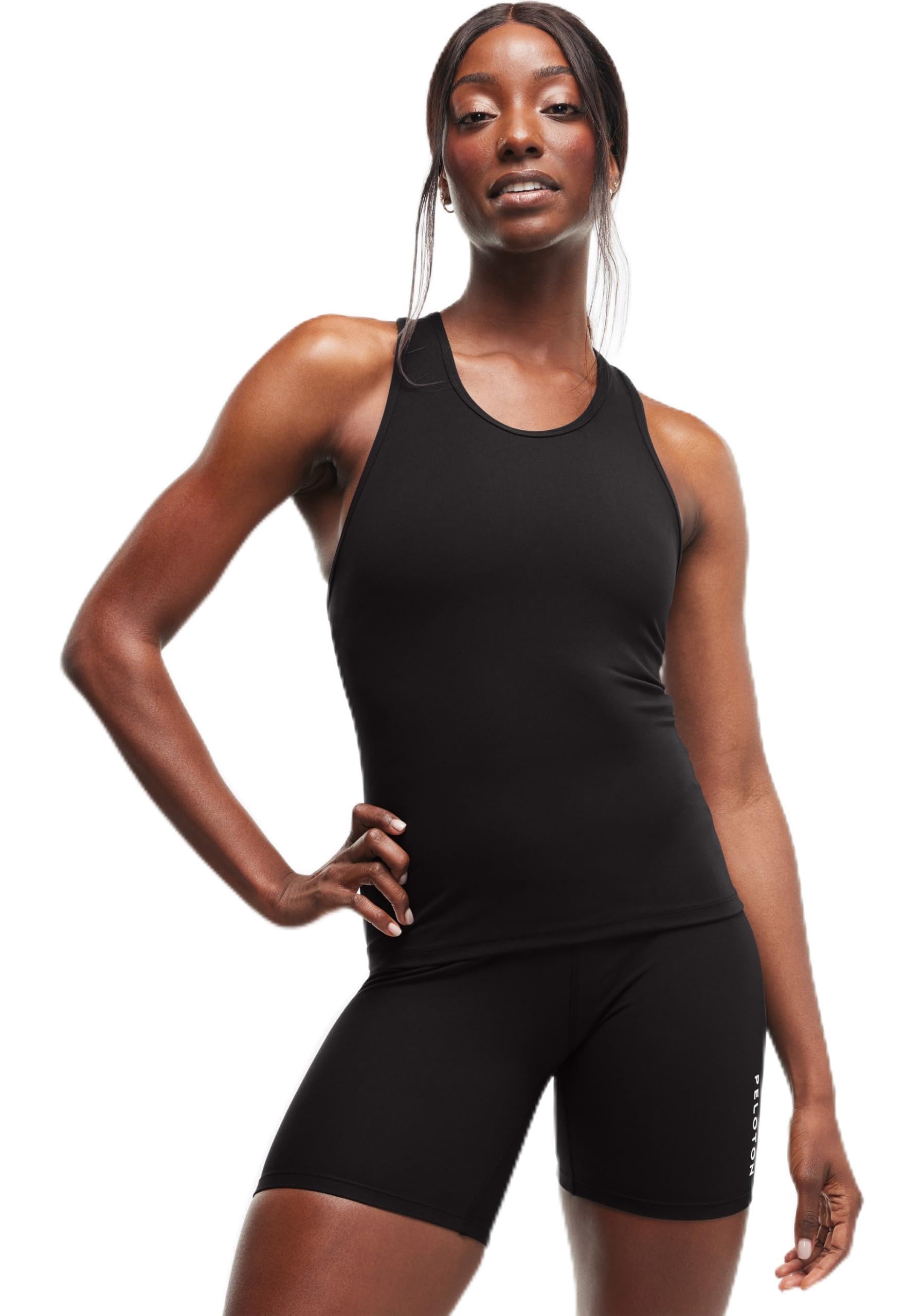 Peloton Women Standard Cadent Racer Tank, Black, Medium