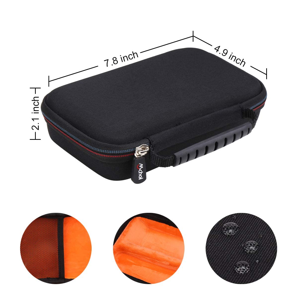 Mchoi Hard Portable Case for Andis Professional T-Outliner Beard/Hair Trimmer, Model GTO 04710/ 04603/ 04775, with Mesh Pocket for Combs and Accessories, Case Only