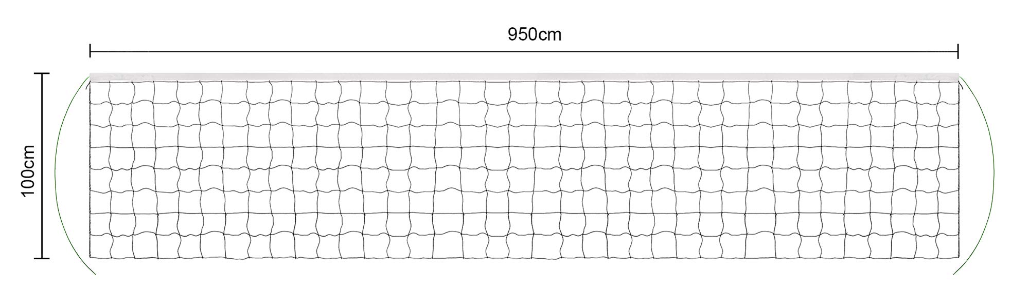 Large Portable Adjustable Volleyball Net Training Net Foldable Official Standard Size Indoor Outdoor Sports Equipment for Backyard Schoolyard Pool Beach Driveway
