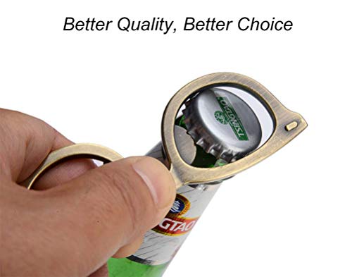 Sun Glasses Bottle Opener, Liangery Travelling Mental Beer Bottle Opener Keychain with Vintage Style