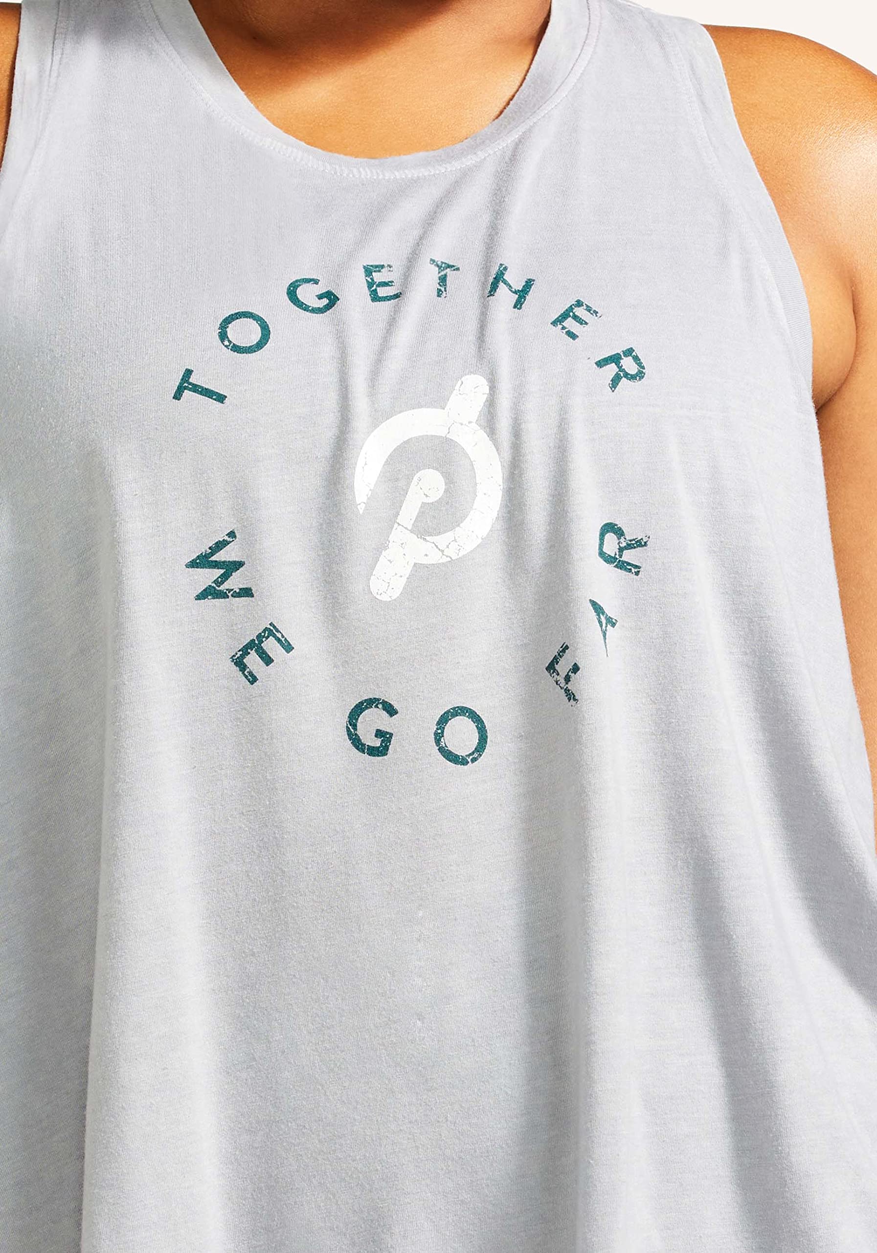 Peloton Women's Standard Flow Racer Tank, Silver, X-Large