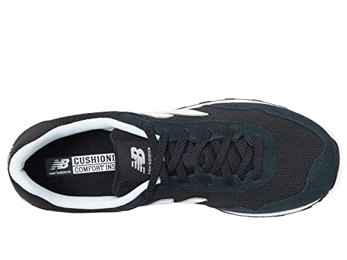 New Balance Women's 515 V3 Sneaker, Black/White 3, 6 Wide