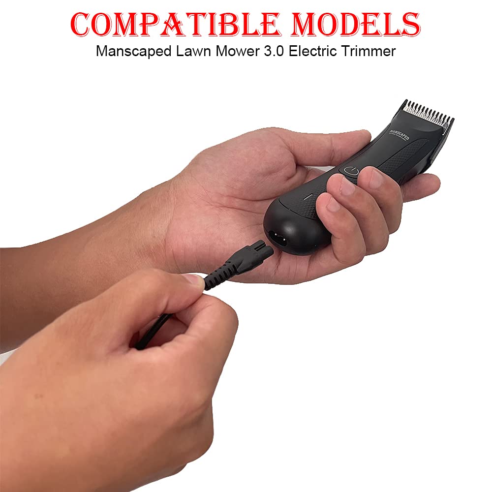 MEROM Replacement Charging Cable Compatible with MANSCAPED Lawn Mower 3.0 Electric Trimmer Power Cord Adapter