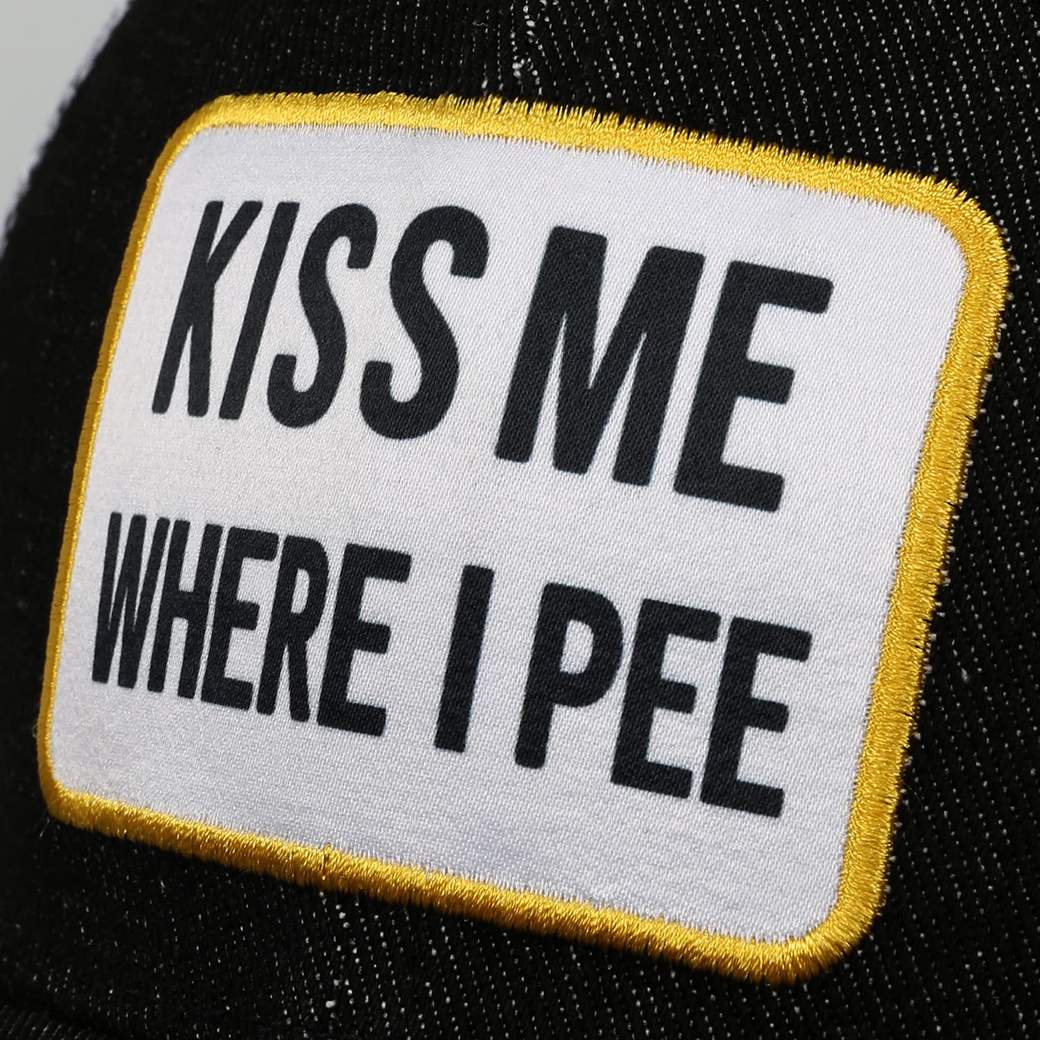 Kiss Me Where I Pee Hat Snapback for Men Women Black Gay Pride Flat Bill Cap