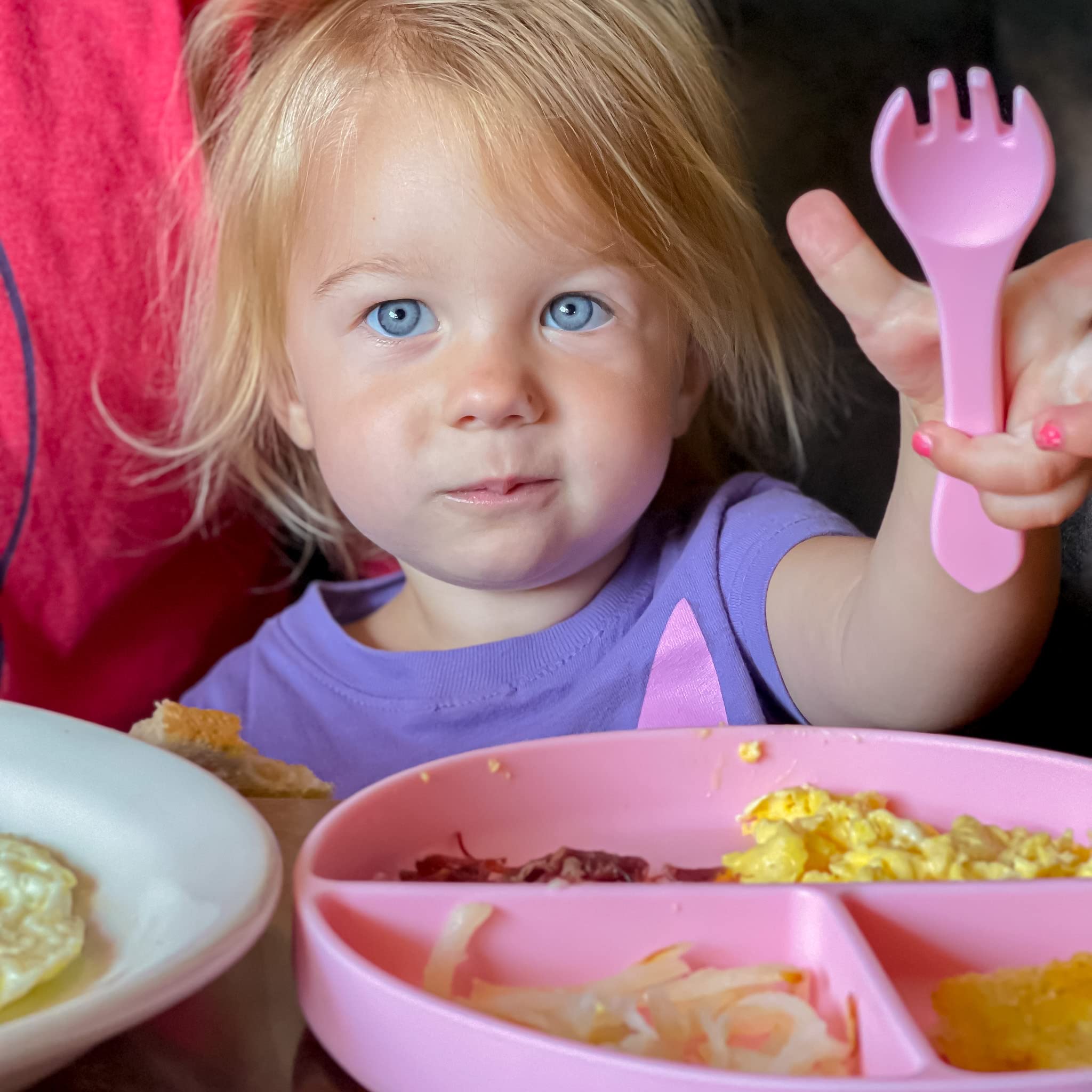 Suction Plate Set for Babies & Toddlers, 100% Food Grade Silicone, BPA Free, Dishwasher and Microwave Safe