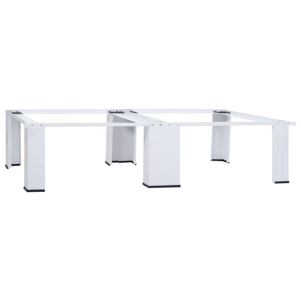 loibinfen Double Washing and Drying Machine Pedestal Base Stand Stacking Kit Shelf Dryer Mini Refrigerator Cabinet Stackable Kit Utility Room, Washing Room Without Drawer Or Shelf 54.5"x27.2"x12.8"
