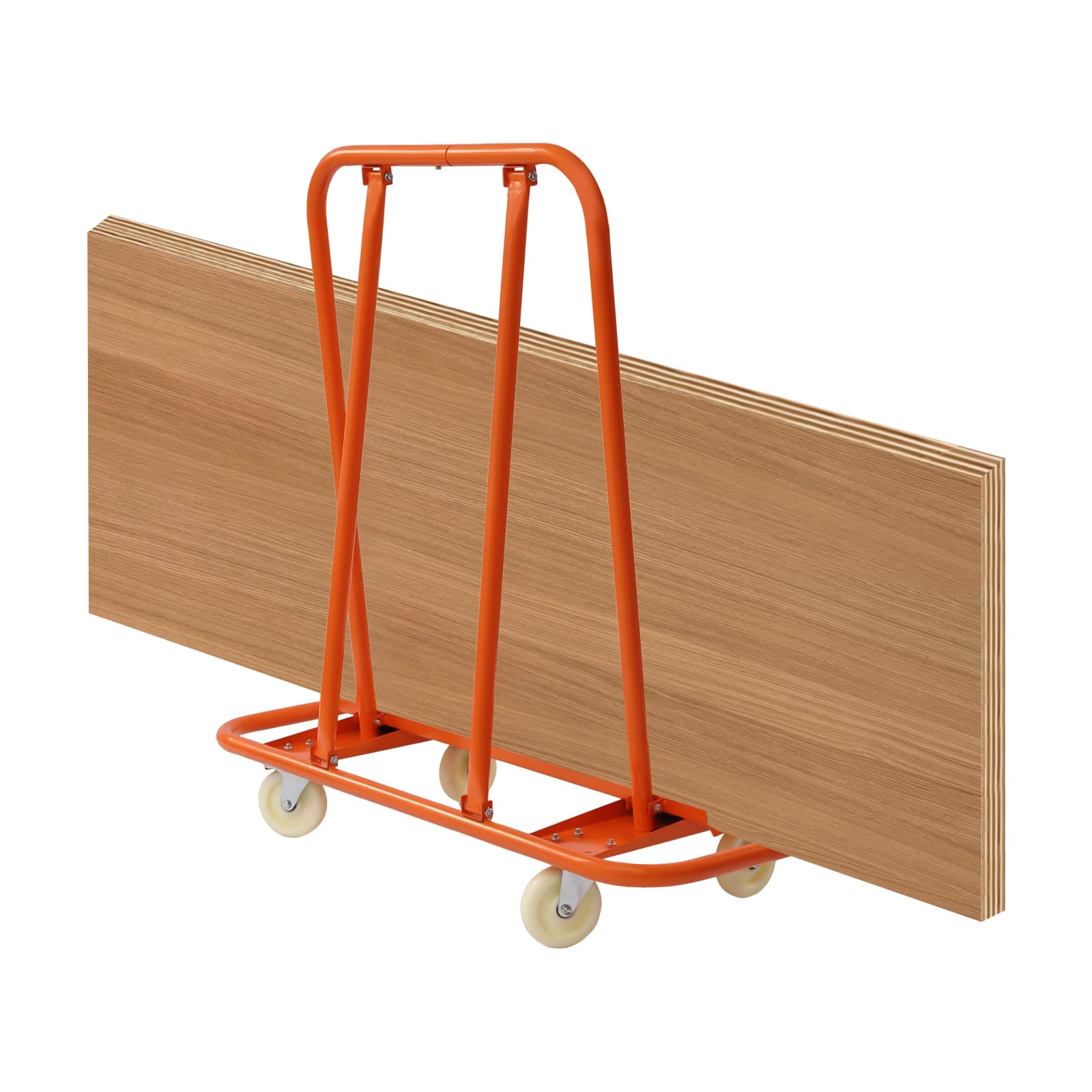 Lemonrain Heavy Duty Drywall Sheet Cart & Panel Dolly w/ 4 Swivel Wheels, 3000LBS 46" L × 22" W × 46" H Crate Wagon Service Dolly Casters for Handling Sheetrock Sheet Panel