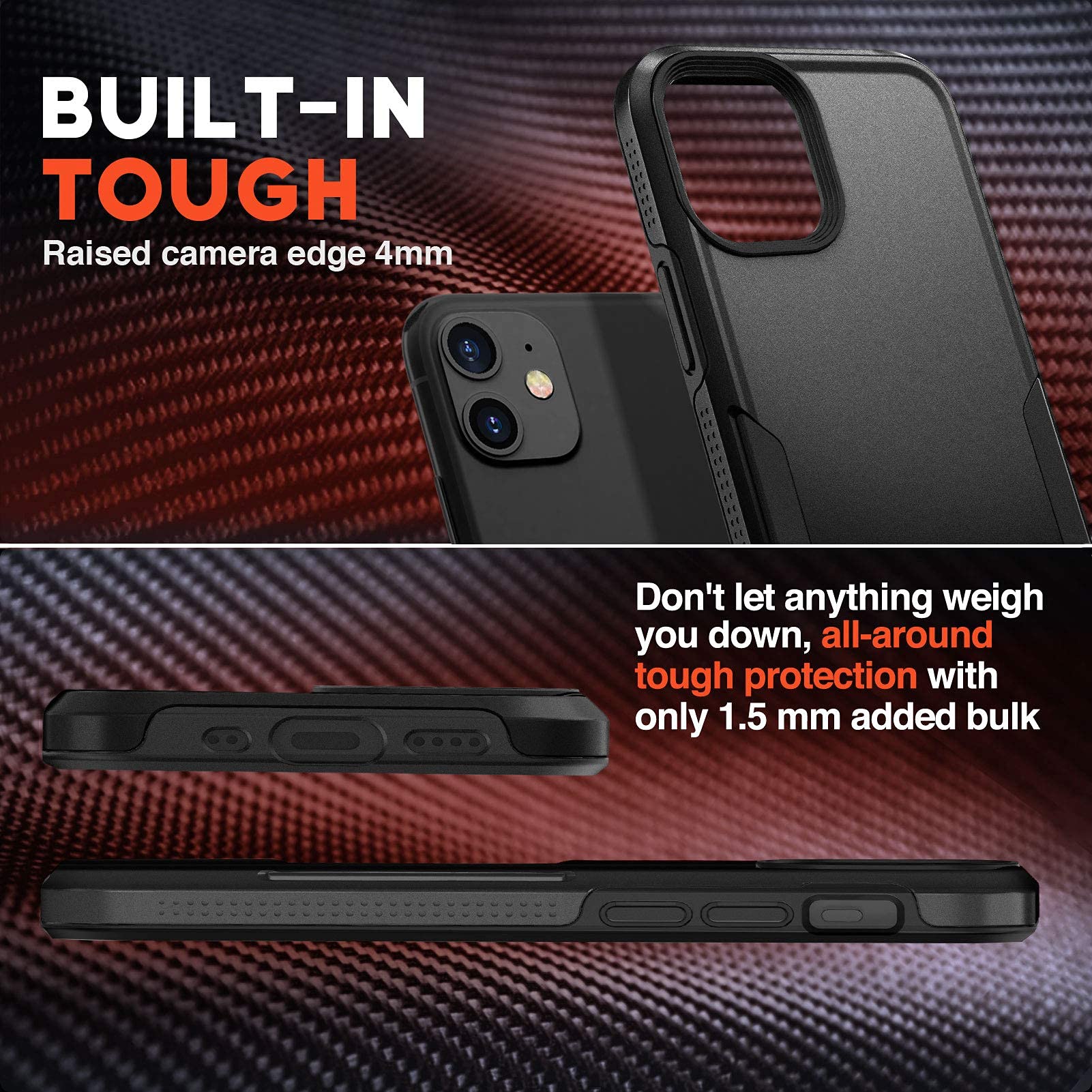 NTG[2023 New Designed for iPhone 11 Case, Heavy-Duty Tough Rugged Lightweight Slim Shockproof Protective Case for iPhone 11 6.1 Inch, Dim Grey