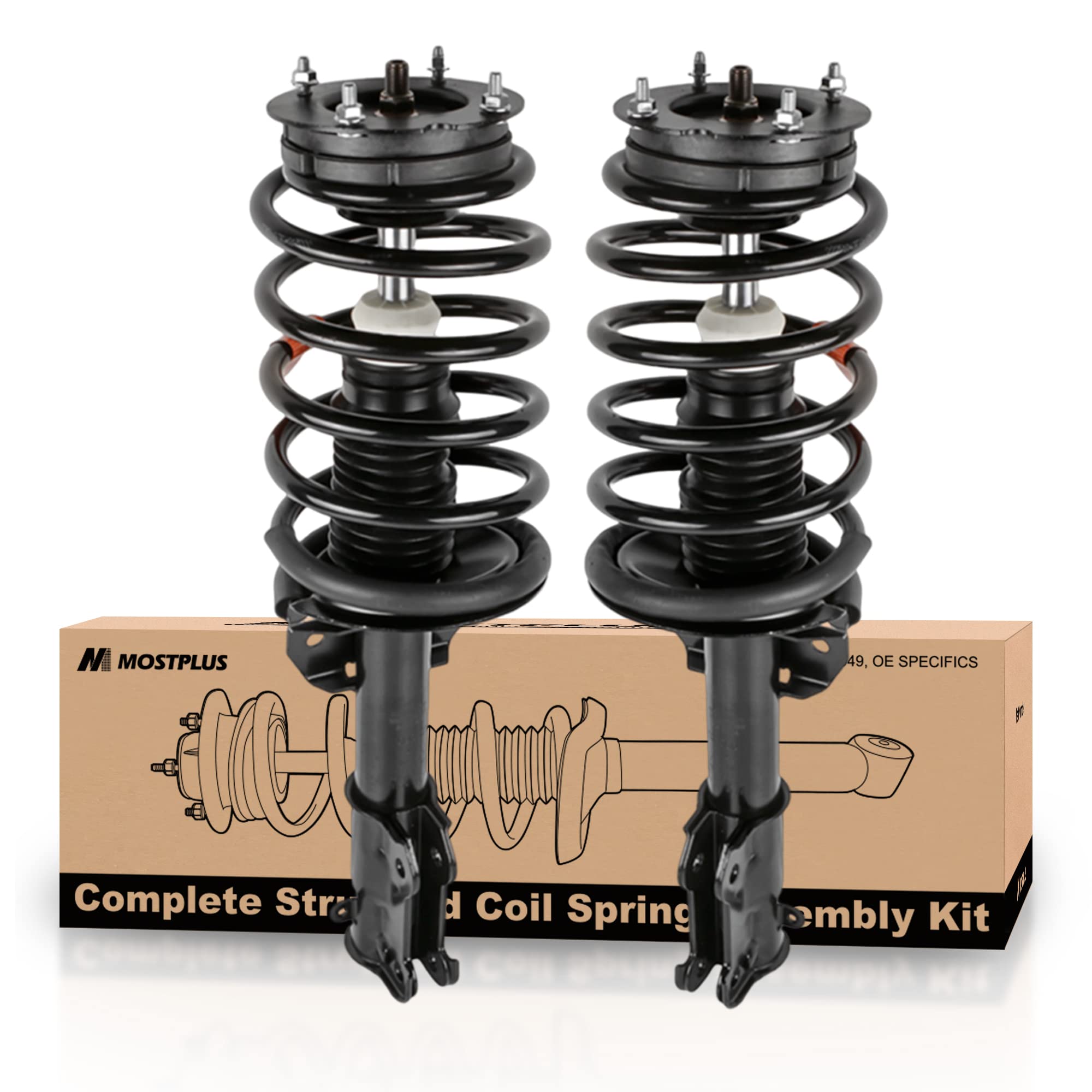 MOSTPLUS 172138 LH+RH Set Front Quick Complete Struts Shocks Absorbers Compatible for 2005-2010 Ford Mustang