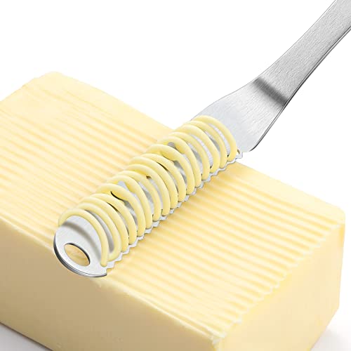 NETANY Butter Spreader Knife, 18/8 Stainless Steel Knives Curler, 3 in 1 Kitchen Gadgets, Multi-Function Butter Spreader and Grater