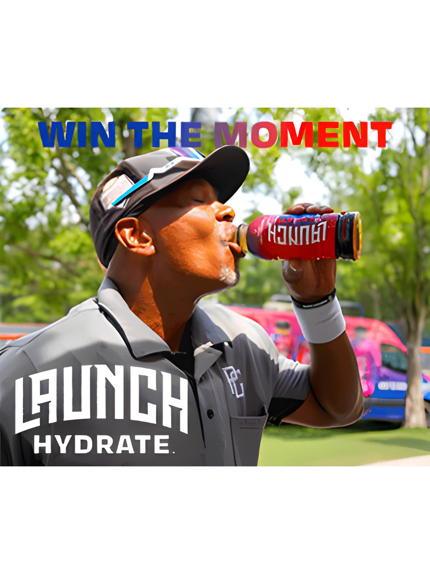 Launch Hydrate Sports Drink, Fruit Punch, 16 Fl Oz, Electrolytes, Vitamins and Minerals Packed, Perfect for Athletes, (Pack of 12)