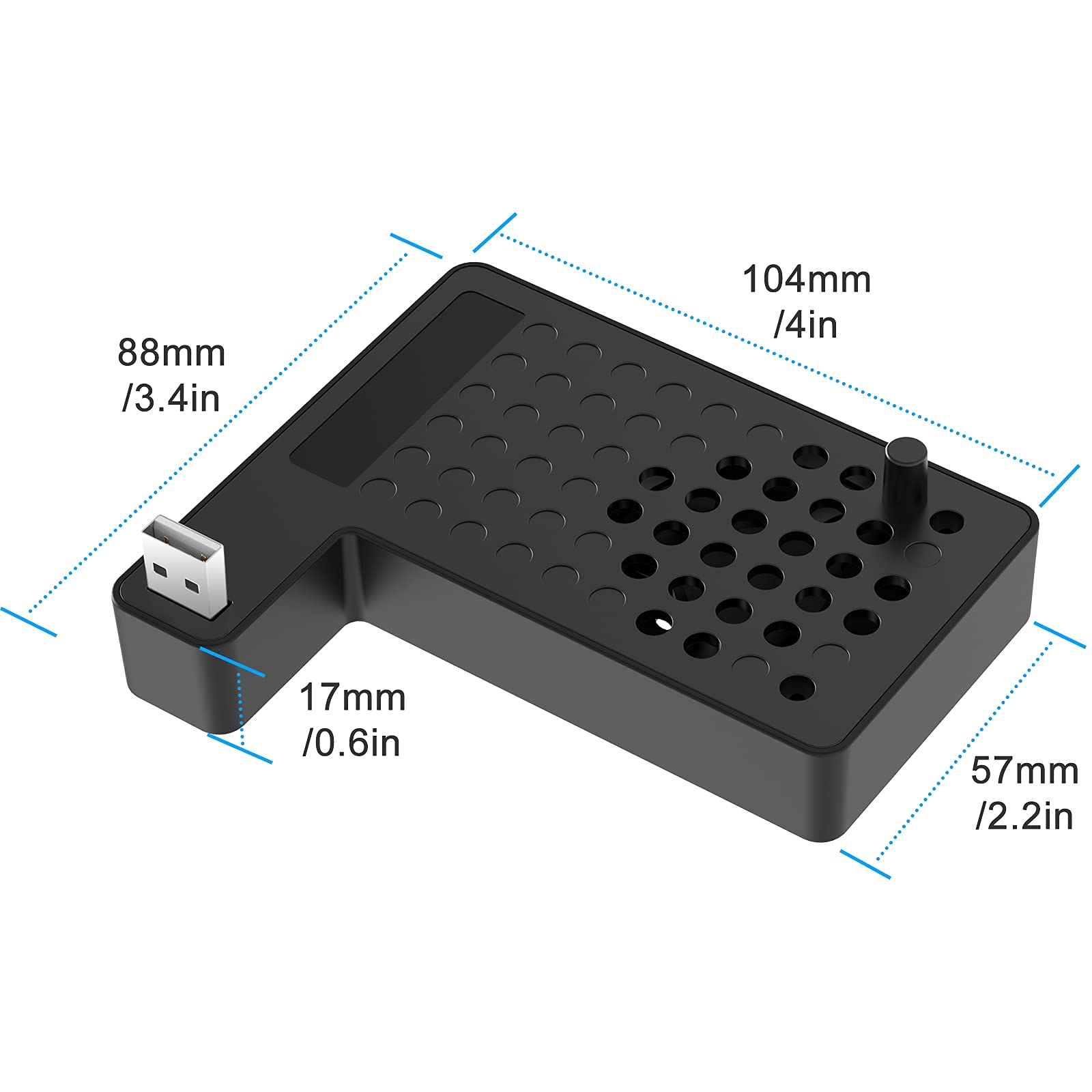 MENEEA USB Cooling Fan Designed for Xbox Series X Console, External USB Cooler System for Xbox Series X with Extra USB Hub Port