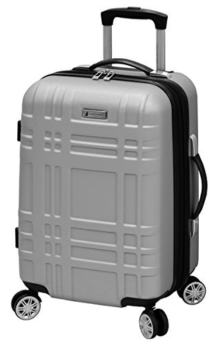 LONDON FOG Hardside Spinner Luggage, Silver, Carry-On 20-Inch