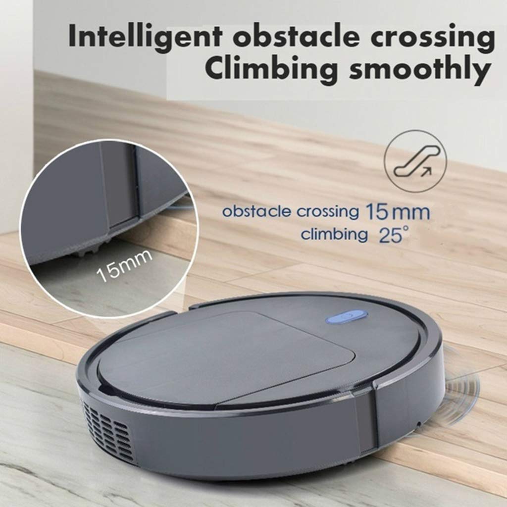 LOVIVER Robot Vacuum Cleaner, Super-Thin,Quiet, Self-Charging Robotic Vacuum Cleaner, Cleans Hard Floors to Medium-Pile Carpets - Black