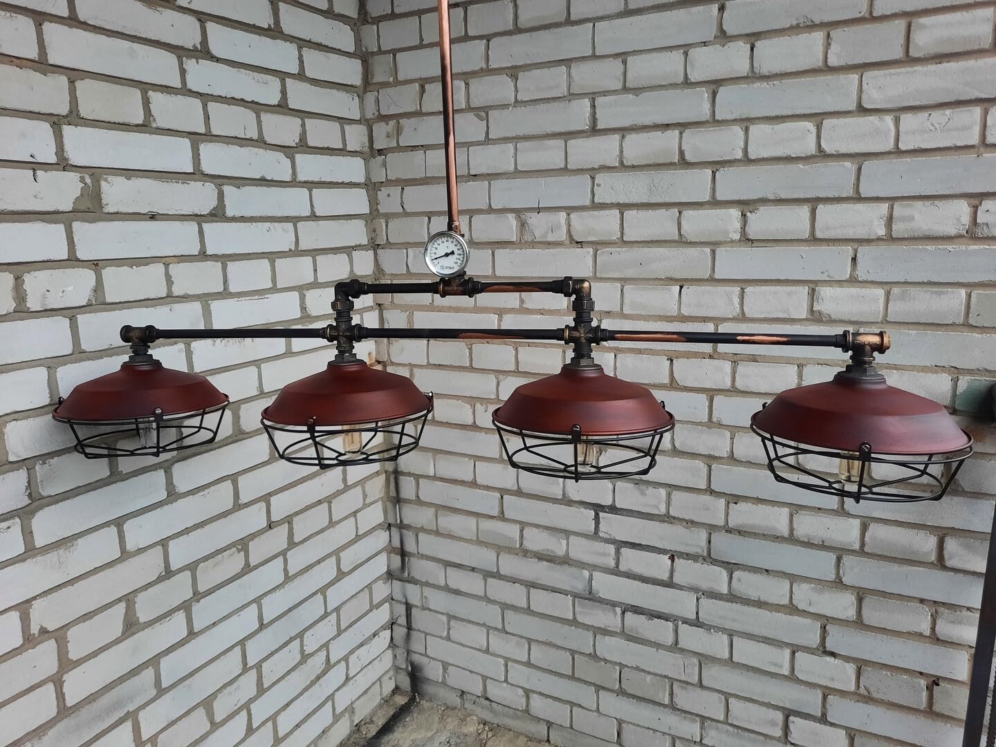 Long kitchen chandelier industrial Pendant lamp for billiard table.Rustic Steampunk Lighting