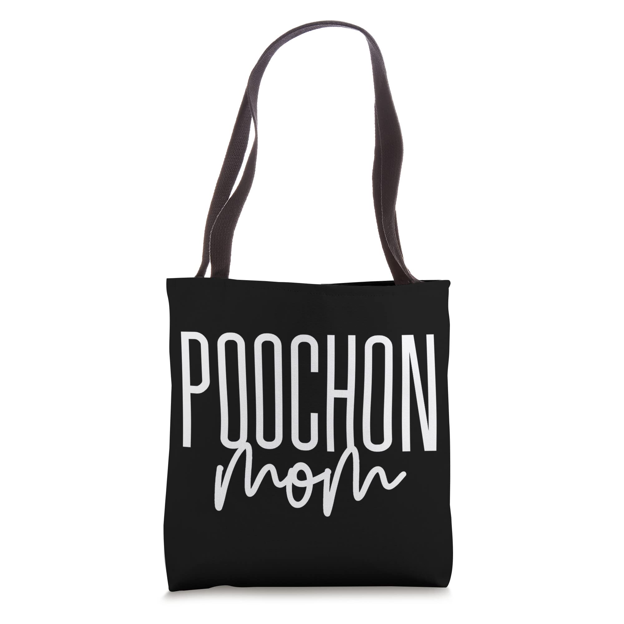 Poochon Mom Pet Poodle Bichon Frise Mix Dog Poochon Tote Bag
