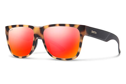 Lowdown 2 ChromaPop Polarized Sunglasses, Matte Honey Tortoise / Polarized Red Mirror, Smith Optics Lowdown 2 Carbonic Polarized Sunglasses