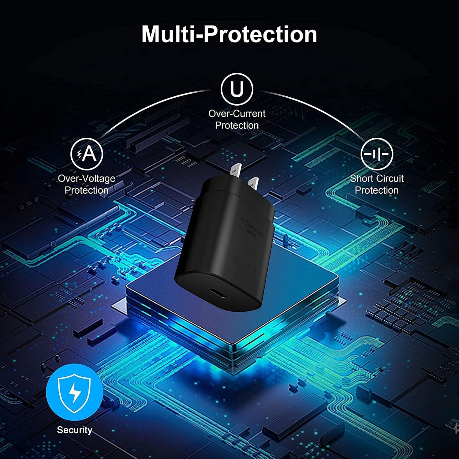 USB C Wall Charger 25W Fast Charger Block PD Power Adapter for iPhone 13/13 Mini/13 Pro/13 Pro Max/12/11, iPad Pro/Mini, Google Pixel 4/3, Samsung Galaxy S20 S10 and More (Black)