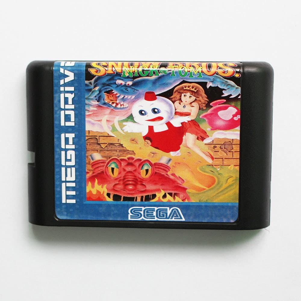 Retro Game Snow Bros Nick & Tom 16 bit MD Game Card For Sega Mega Drive For Genesis (NTSC-J)