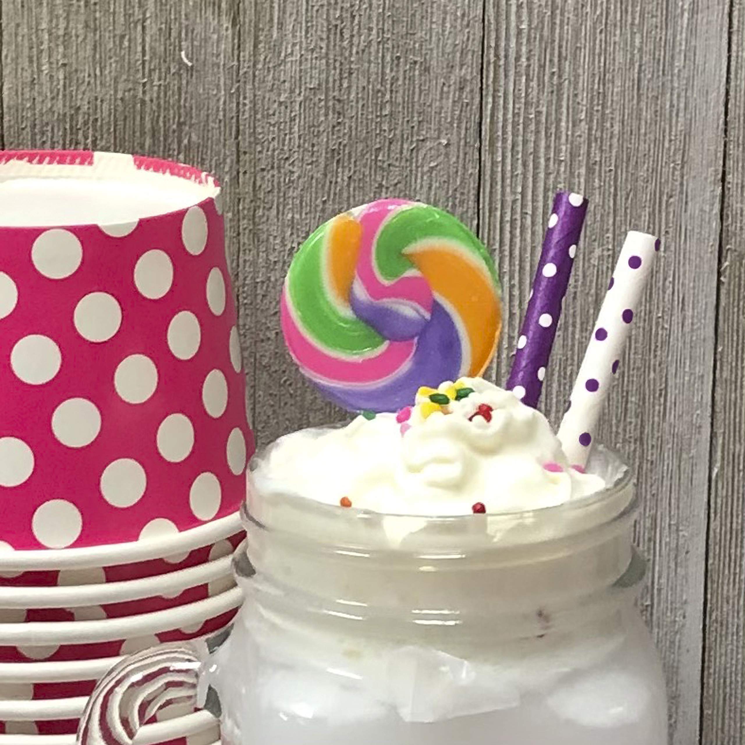 Purple Paper Straws - Stripe Chevron Polka Dot - 7.75 Inches - 100 Pack - Outside the Box Papers Brand
