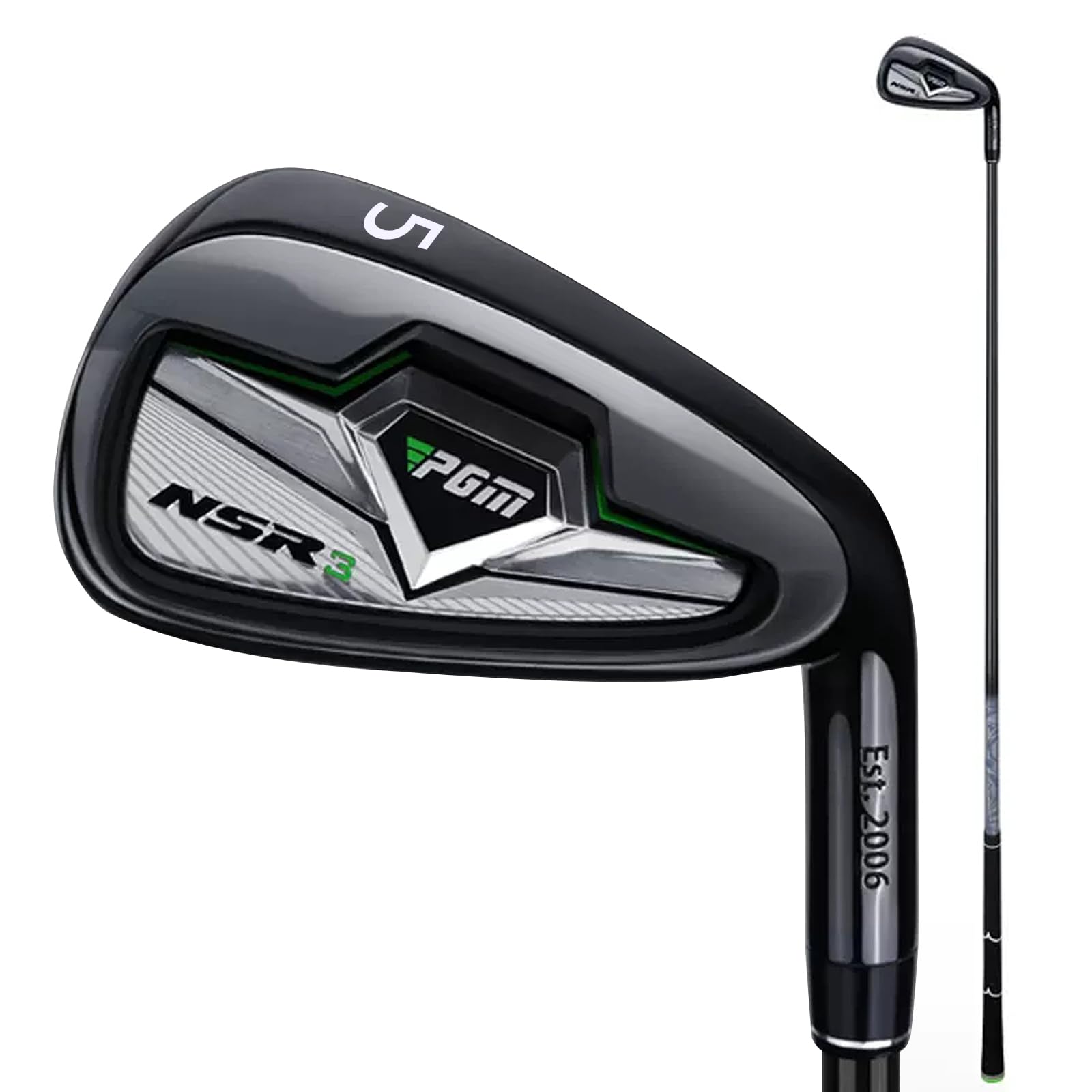 PGM Golf Clubs NSR III Golf Iron Thru Gap Wedge with Graphite Shafts for Right-Handed Golfers - S/R Flex (TiG033-29-31-32-33)