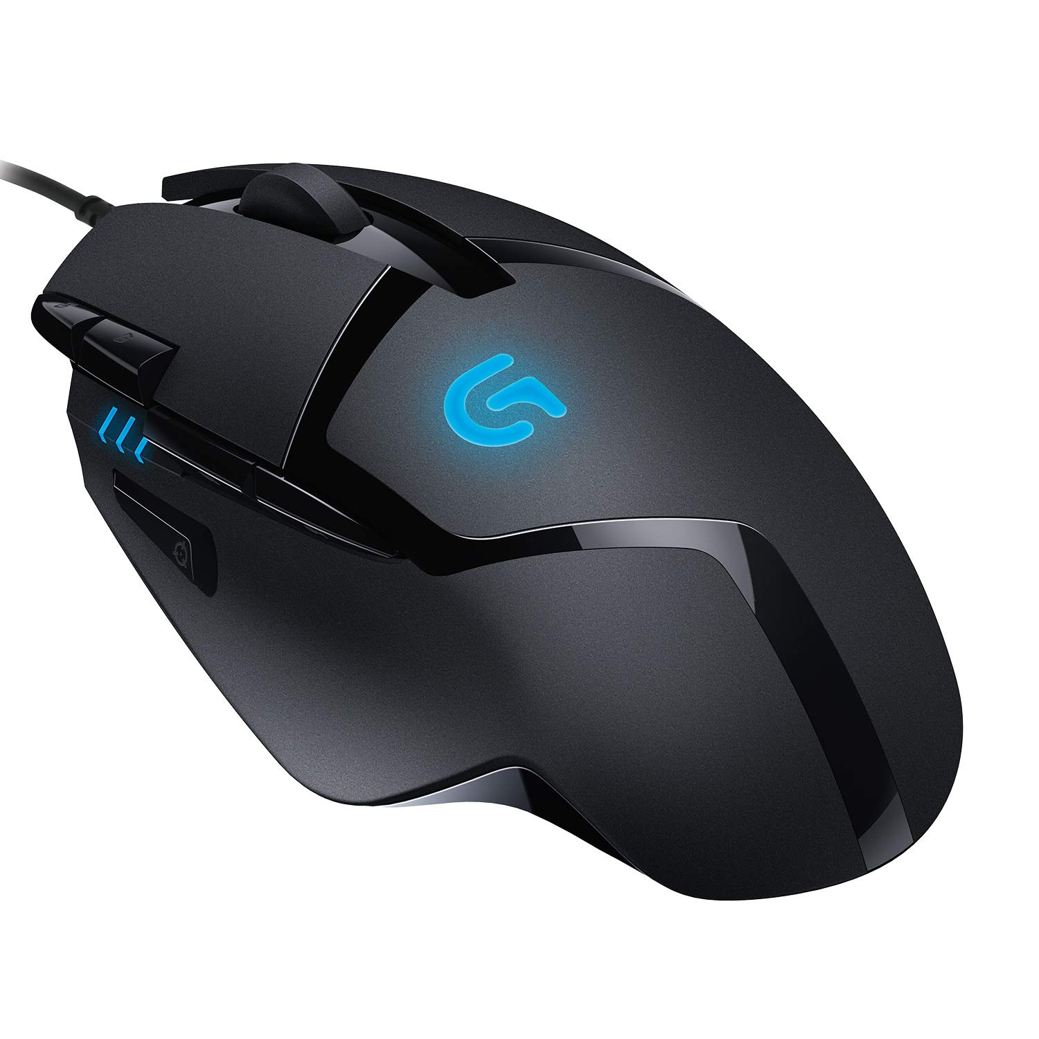 Logitech G402 Hyperion Fury Wired Gaming Mouse, 4,000 DPI, Lightweight, 8 Programmable Buttons, Compatible with PC / Mac - Black (Renewed)