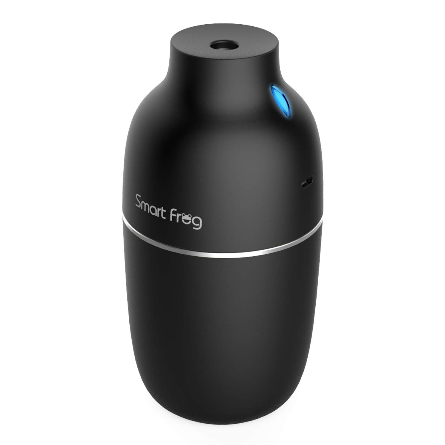 Mini Humidifier, Portable Quiet and Ultrasonic Cool Mist Humidifier with 2 Mist Modes, Auto Shut-Off, Filterless, Can be Used in Bedroom, Home, Office (Black, 180ML)