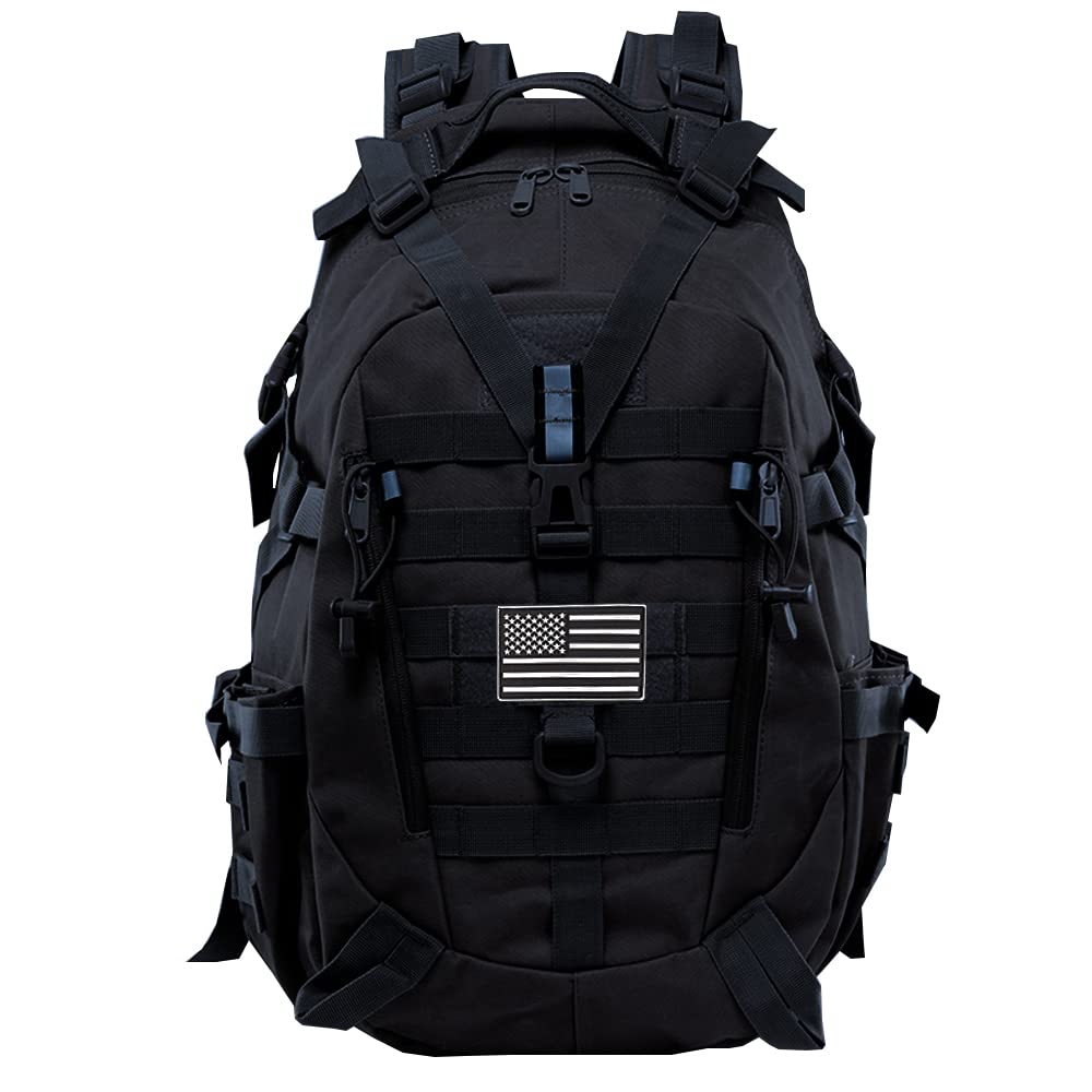 Jueachy Tactical Backpack for Men Hunting Backpack EDC Rucksack Military Hiking Camping Daypack with USA Flag Patch