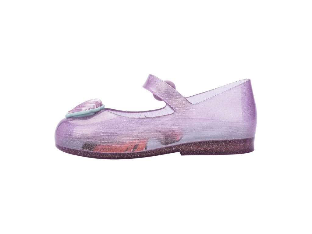 mini melissa Sweet Love + Disney Princess Mary Jane Flats for Kids, Little Mermaid, 11