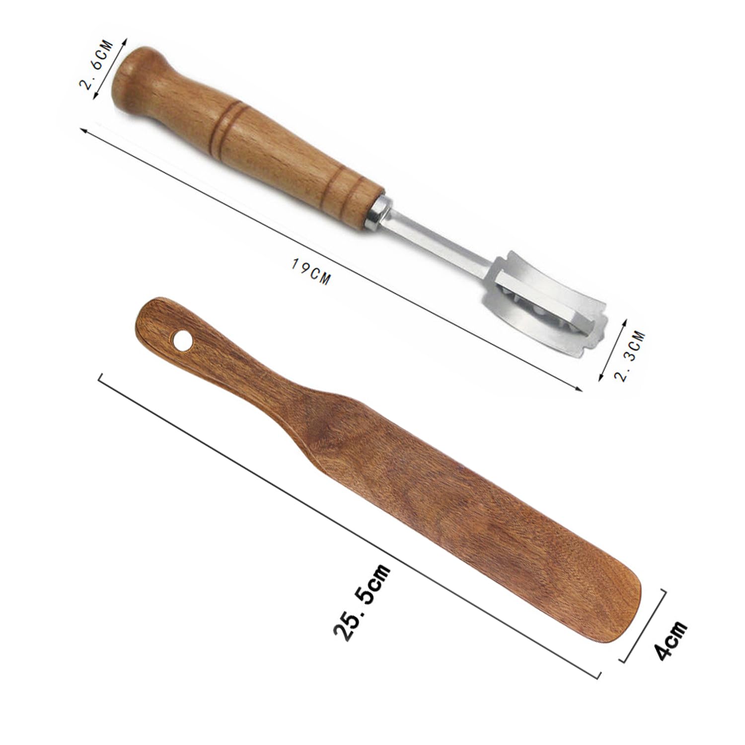 XDDMIAO Bread Knife for Homemade Bread, Sourdough Bread Knife, Bread Saw, Wooden Serrated Bread Slicer, Suitable for Bagels, Baguettes and More, Kitchen Gift Bread Knives.