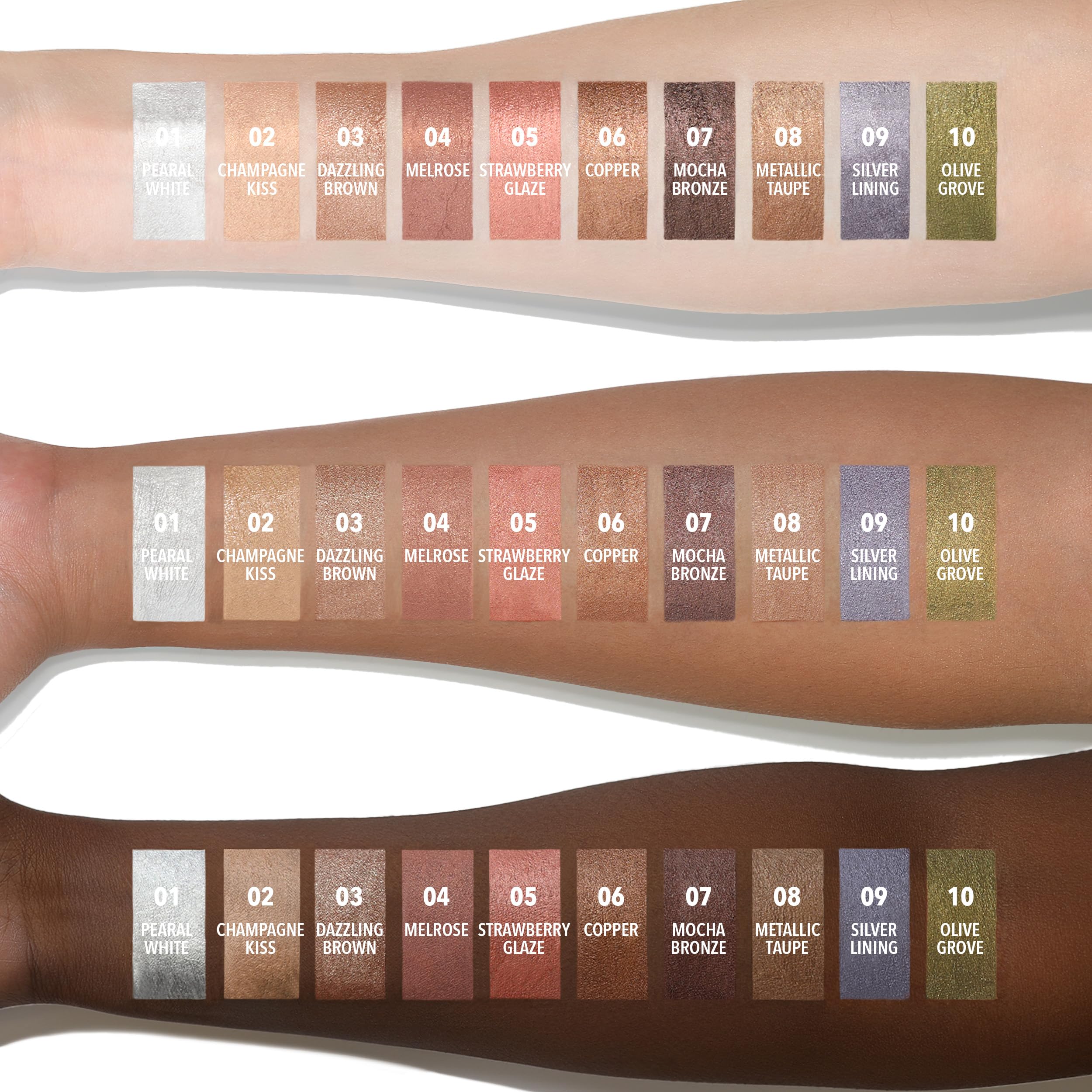 Moira Everlust Shimmer Cream Shadow (003, Dazzling Brown), 0.18 Fl Oz (Pack of 1)