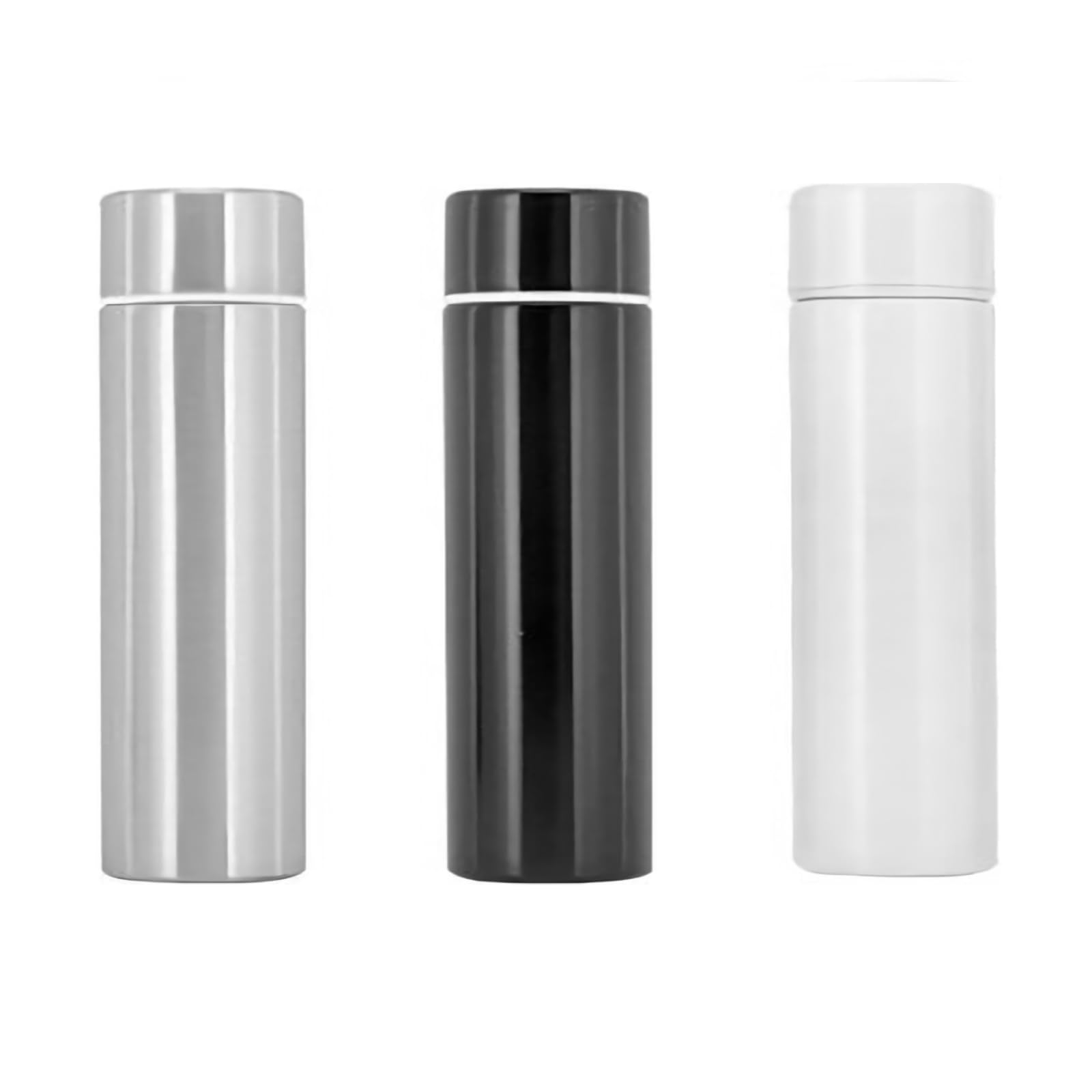 Jumigra Insulated Water Bottle, 18/8 (304) Stainless Steel, Super Slim Skinny Mini, Portable, Leak Proof, 5oz, Silver