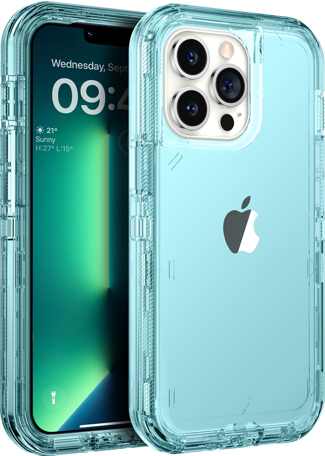 ORIbox for iPhone 13 Pro Max Case Black, [10 FT Military Grade Drop Protection], The Liquid Silicone Heavy Duty Shockproof Anti-Fall Case for iPhone 13 Pro Max,6.7 inch, Silicone Black