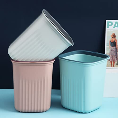 Zerodeko Bathroom Trash 3Pcs Small Trash Can Plastic Waste Basket Garbage Container Bin Recycling Bin Rubbish Bucket Food Scrap Container Compost Bin Pail for Bedroom Bathroom Kitchen Office Trashcan