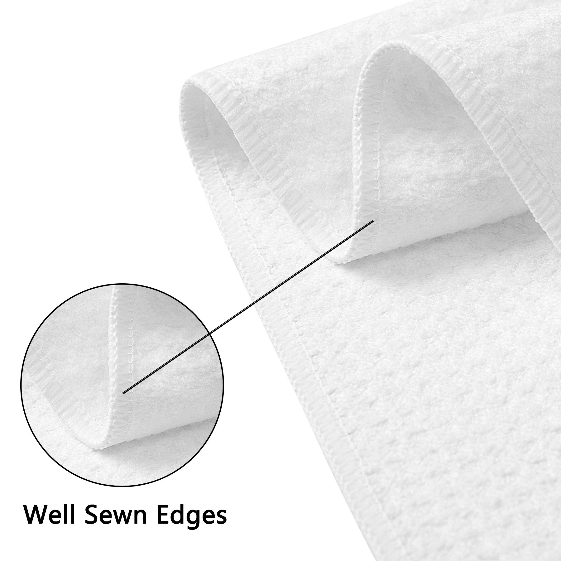 KLL Funny Microfiber Waffle Towels - Set of 4, Lightly Waffled, 16in x 23.5in, Lint Free, Great for Kitchen, Dishwashing, Cleaning, Decor, Gifts
