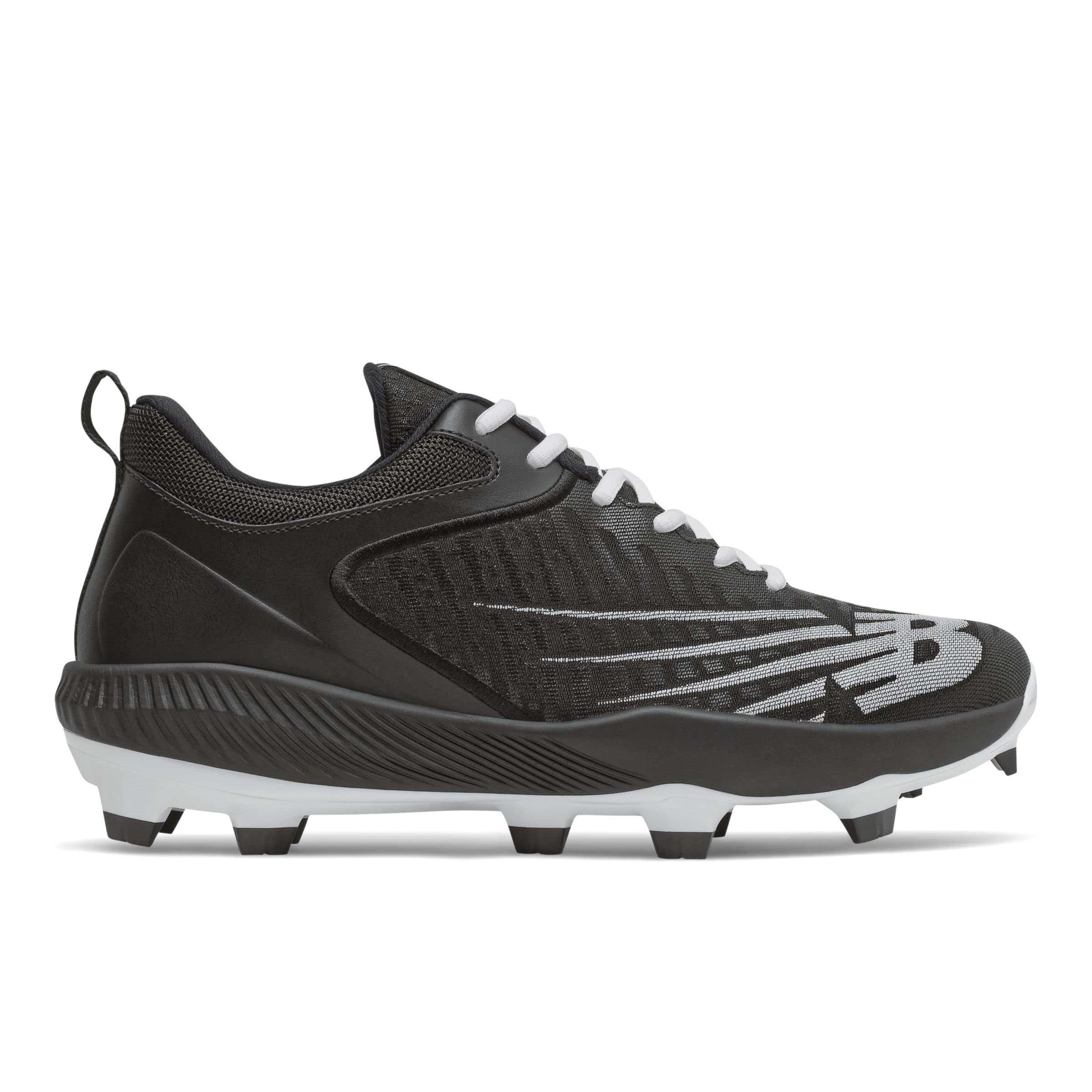 New Balance Men's FuelCell 4040 V6 Molded Baseball Shoe, Black/White, 11