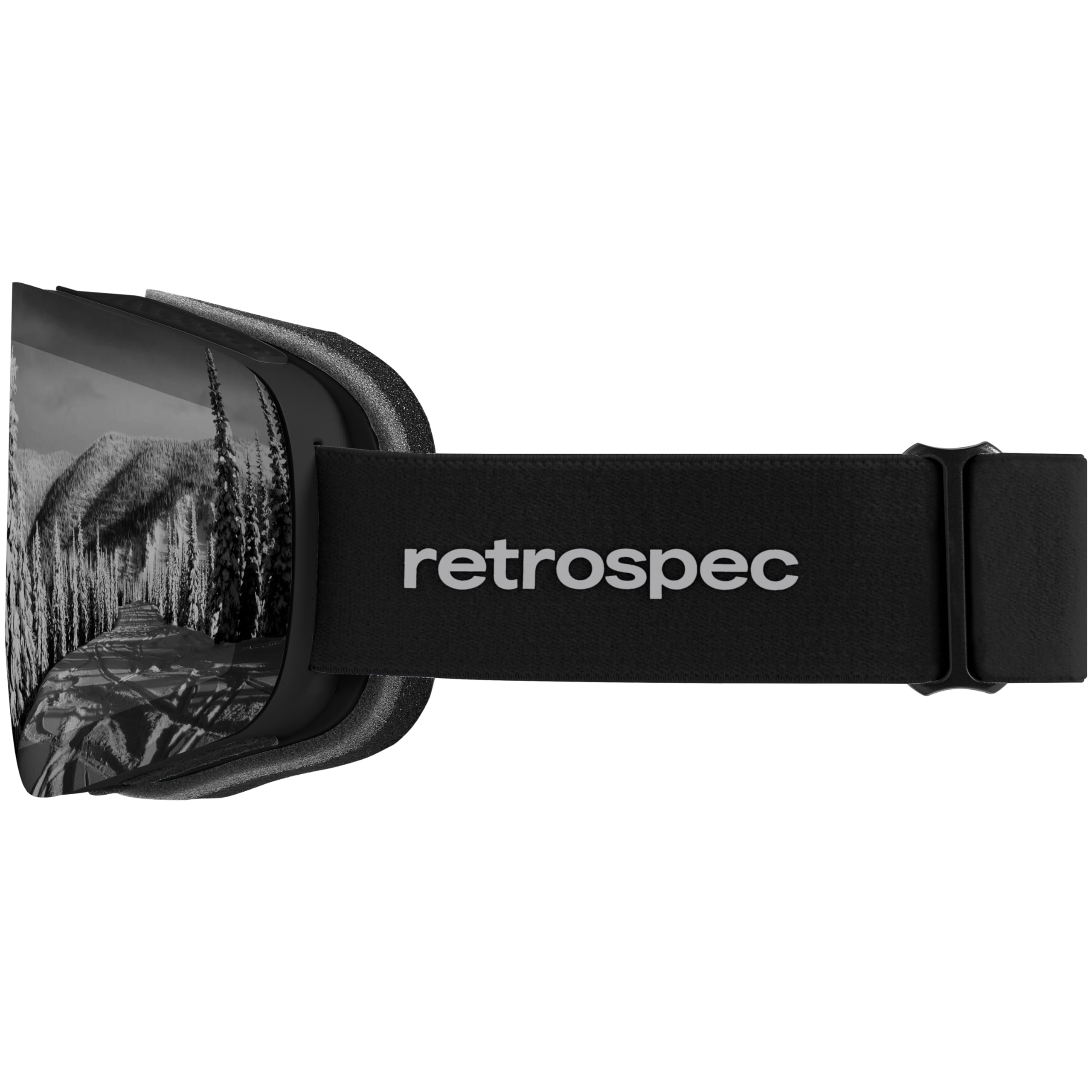 Retrospec Flume Ski Goggles for Men and Women UV Protection, Over Glasses Anti-Fog, Scratch Resistant Snow Goggles for Skiing and Snowboarding