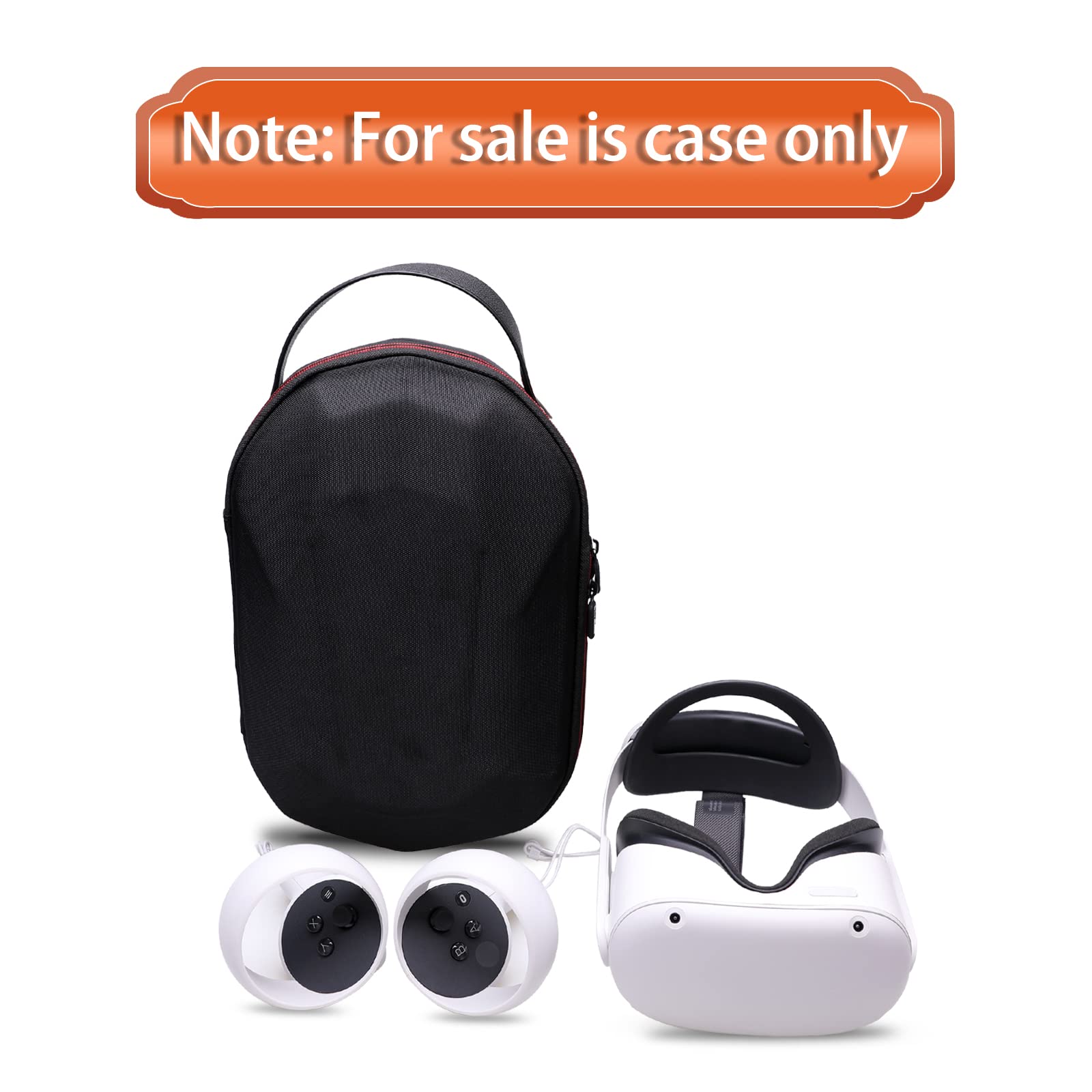LTGEM Carrying Case Compatible with Meta/Oculus Quest 2,Touch Controllers or other Accessories for Travel and Home Storage ,Black