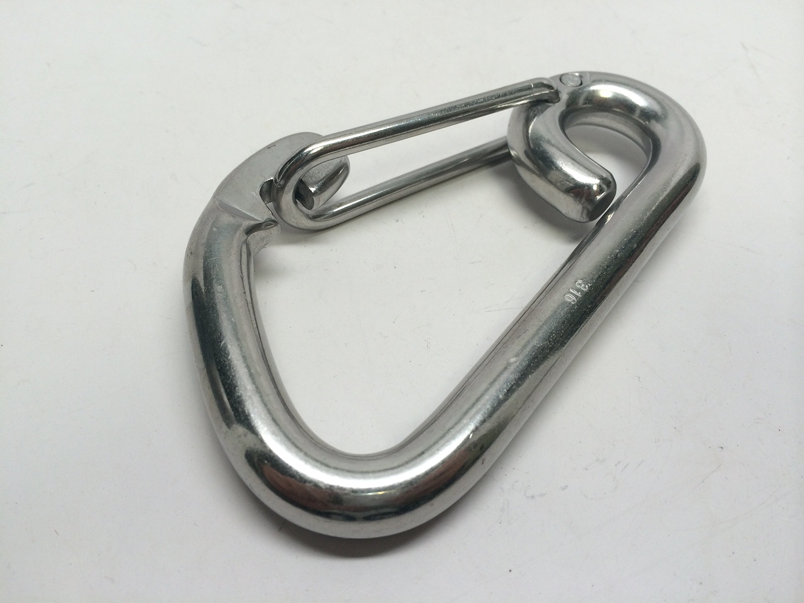 Marine Boat SS316 Rigging Secure Safety Spring SNAP Hook with Eye 5"X3"