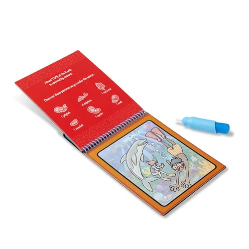 Melissa & Doug On the Go Water Wow! Reusable Color with Water Travel Toy Activity Pad with Chunky Water Pen 3-Pack (Dinosaurs, Adventure, Space) - FSC Certified