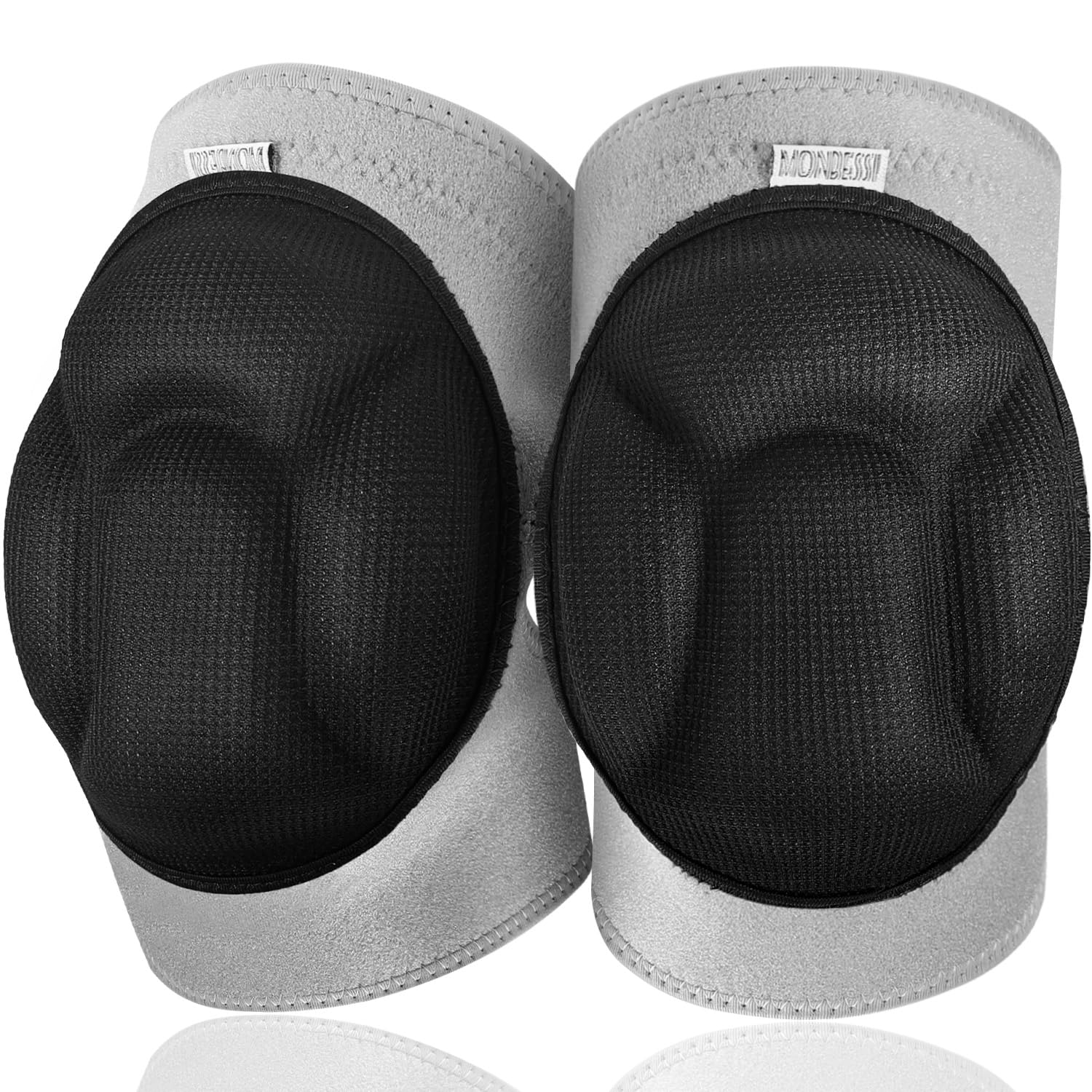 Monbessi Knee Pads for Gardening, Upgrade 25MM Thick EVA Knee Protecor for House Cleaning, Men Construction Work, Carpet, Roofing, Flooring Kneepads