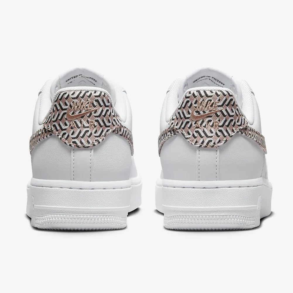 Nike Air Force 1 Low Womens White Hemp Black Size 7